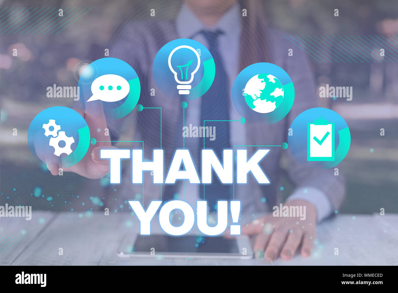 Text sign showing Thank You. Business photo showcasing polite ...