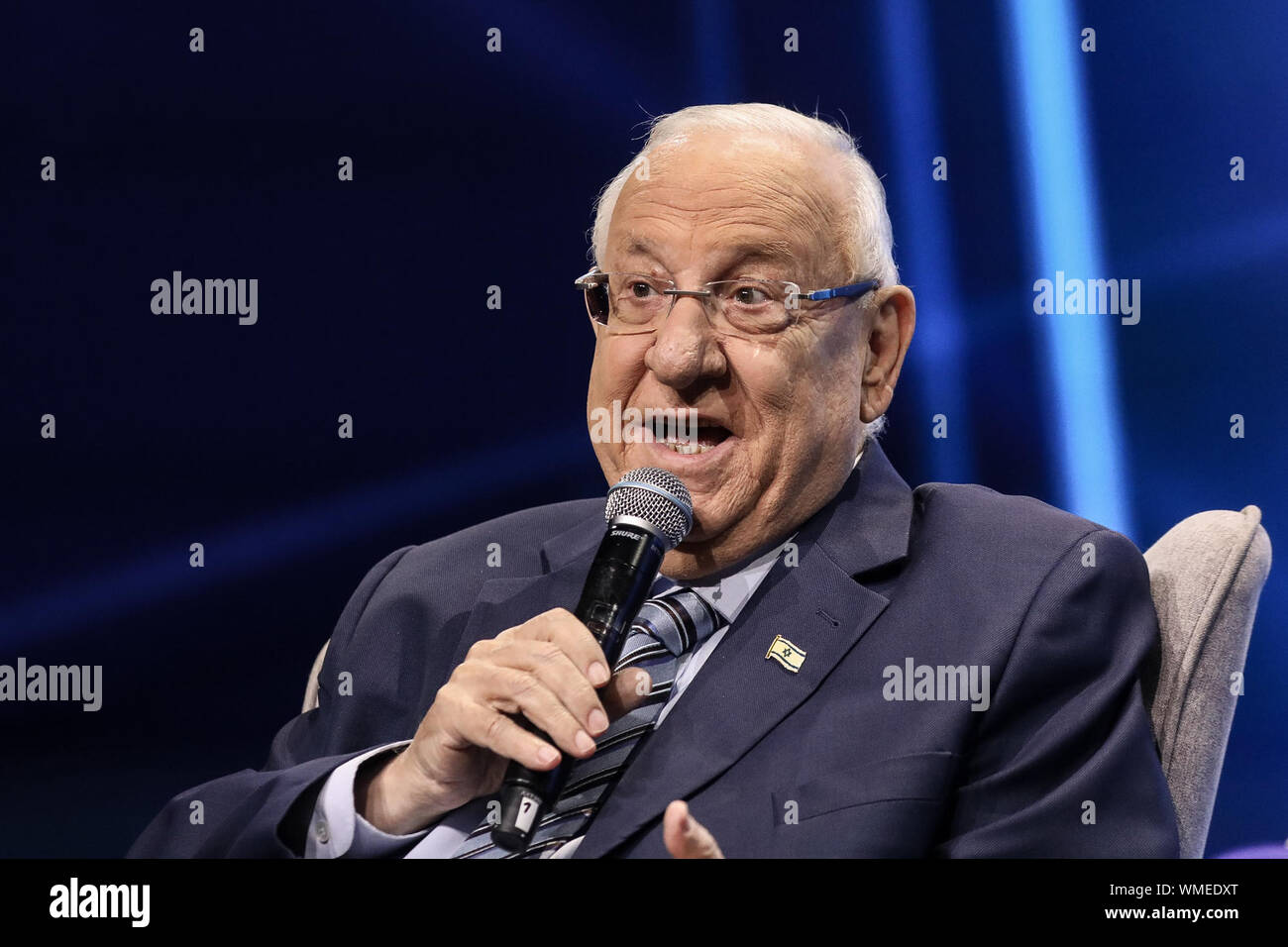 Tel Aviv, Israel. 05th Sep, 2019. Israeli President Reuven Rivlin ...