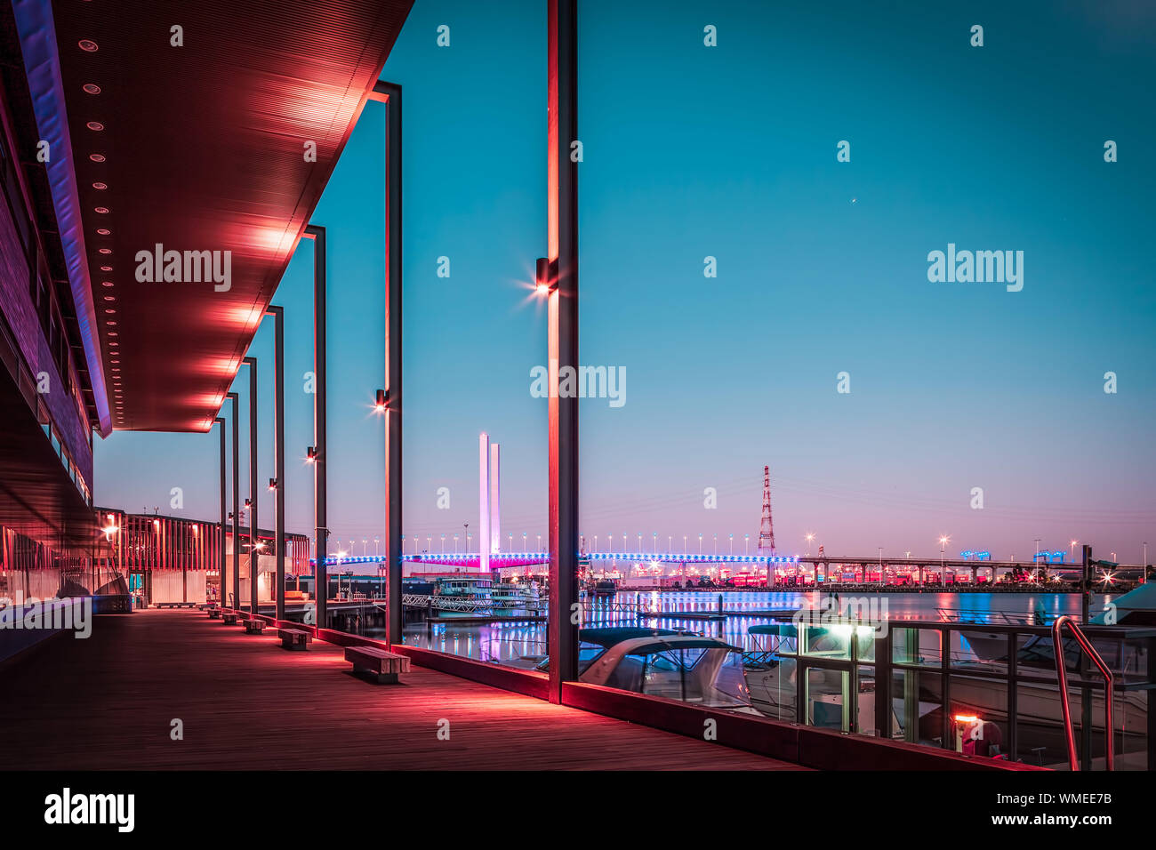 Melbourne night view hi-res stock photography and images - Alamy