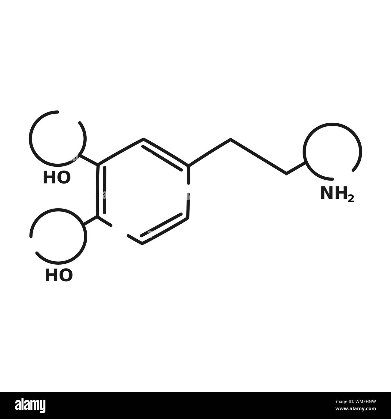 Dopamine synapse Black and White Stock Photos & Images - Alamy