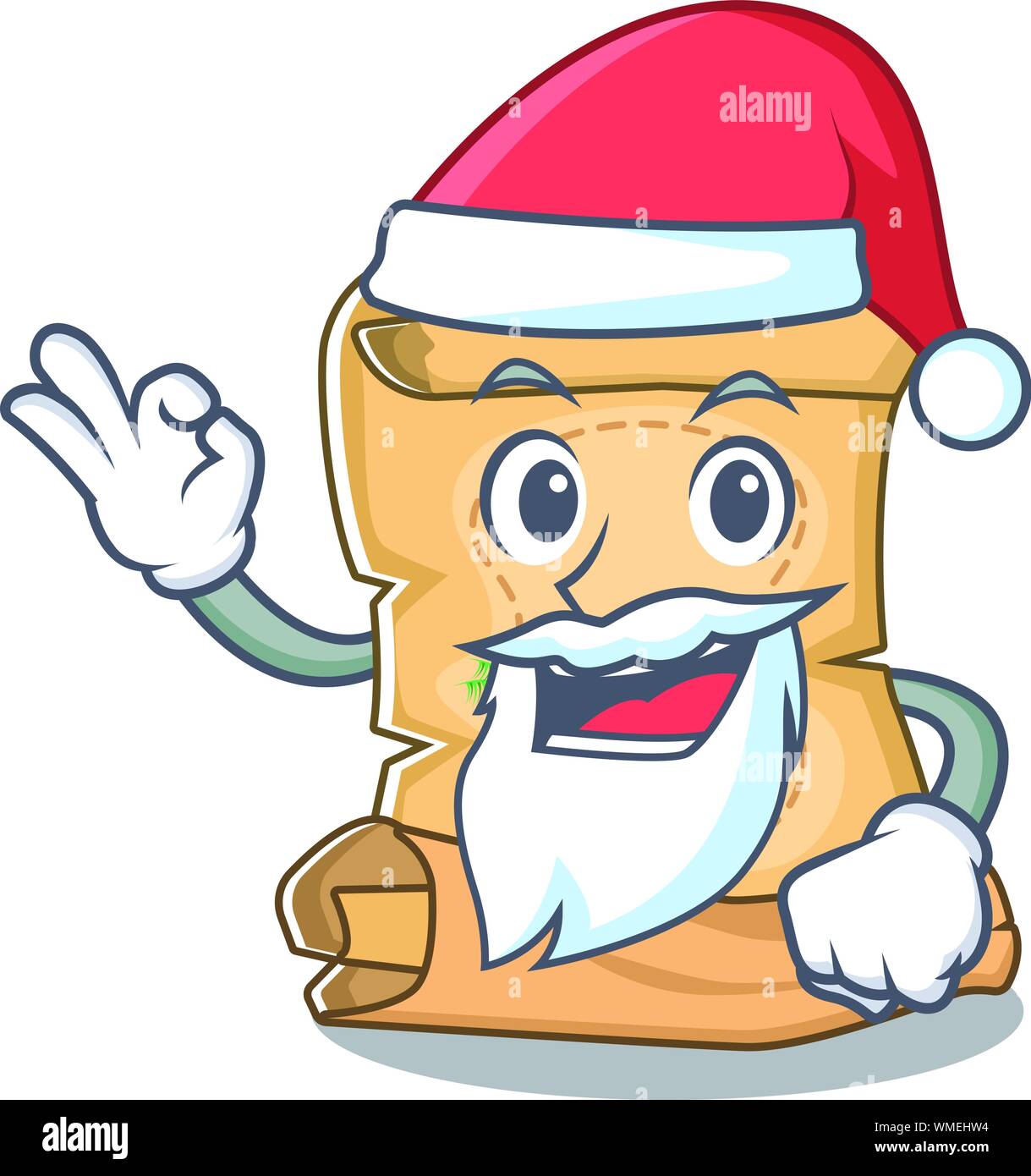 Santa treasure map isolated with the cartoon Stock Vector Image & Art ...