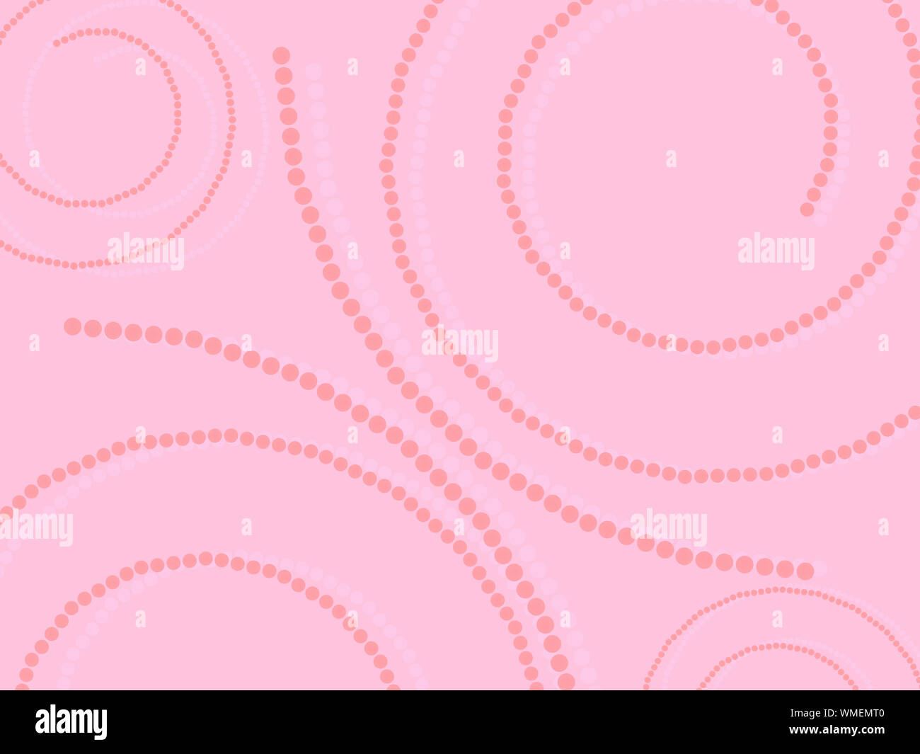 Illustration of abstract circular swirls ornament on pink background ...