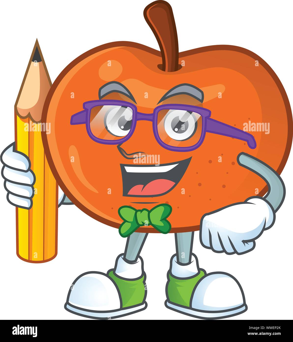 Student tangerine sweet in the cartoon shape Stock Vector Image & Art ...