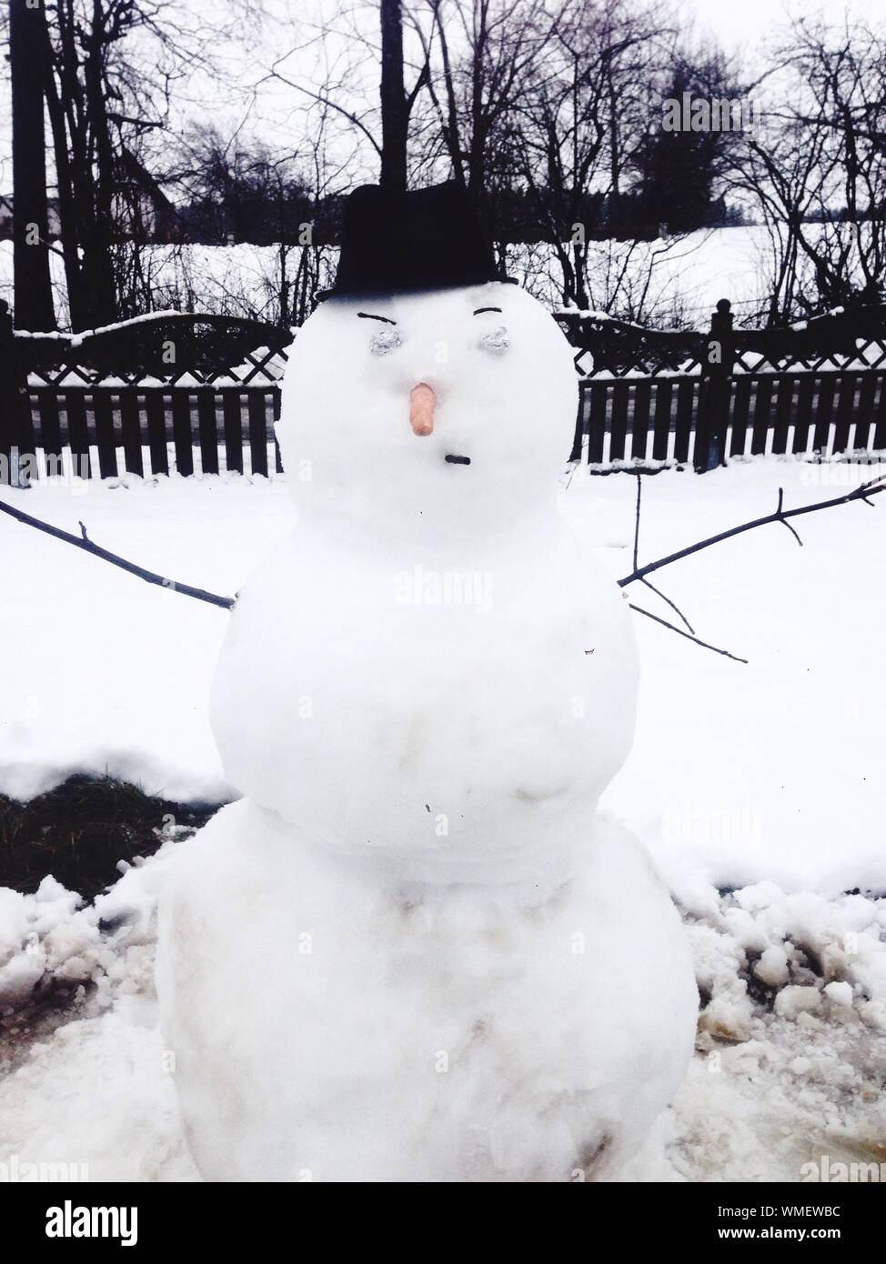 Snowman park hi-res stock photography and images - Alamy