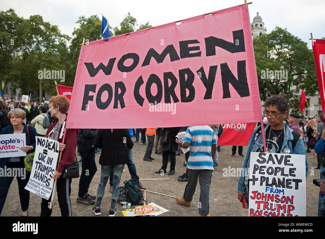 Stop The Coup - Demonstration Outside Parliament Stock Photo - Alamy