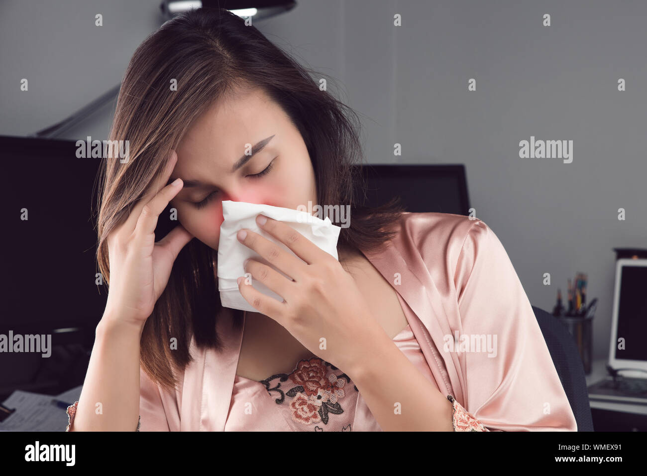 Covering Nose High Resolution Stock Photography and Images - Alamy
