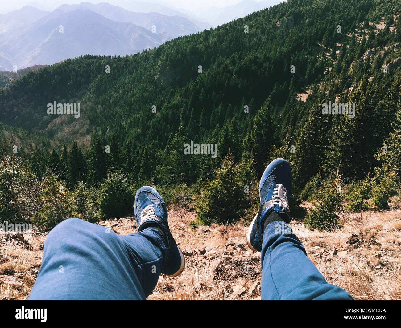 Dangling leg hi-res stock photography and images - Alamy