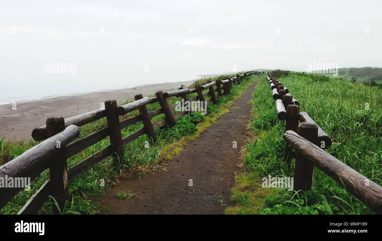 View Of Footpath In Rural Landscape Stock Photo - Alamy