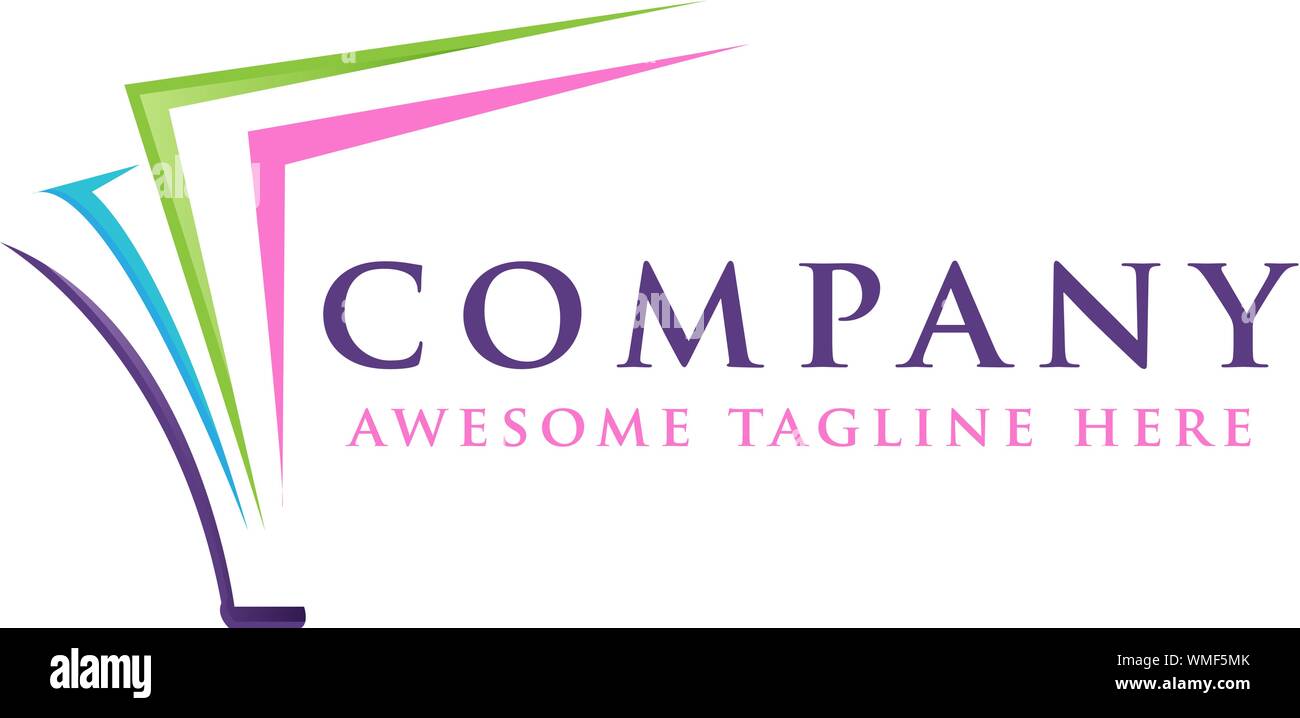 abstract Book Logo and Icon Template, design library icon Stock Vector ...