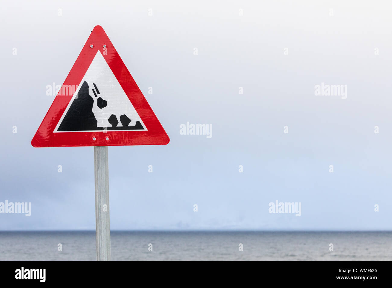 Landslide Warning Sign High Resolution Stock Photography and Images - Alamy
