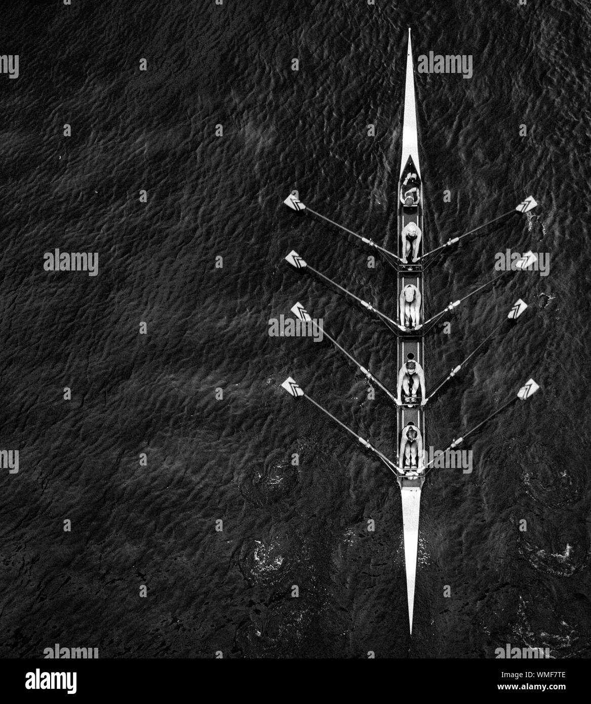 People sailing in rowboat on sea hi-res stock photography and images ...