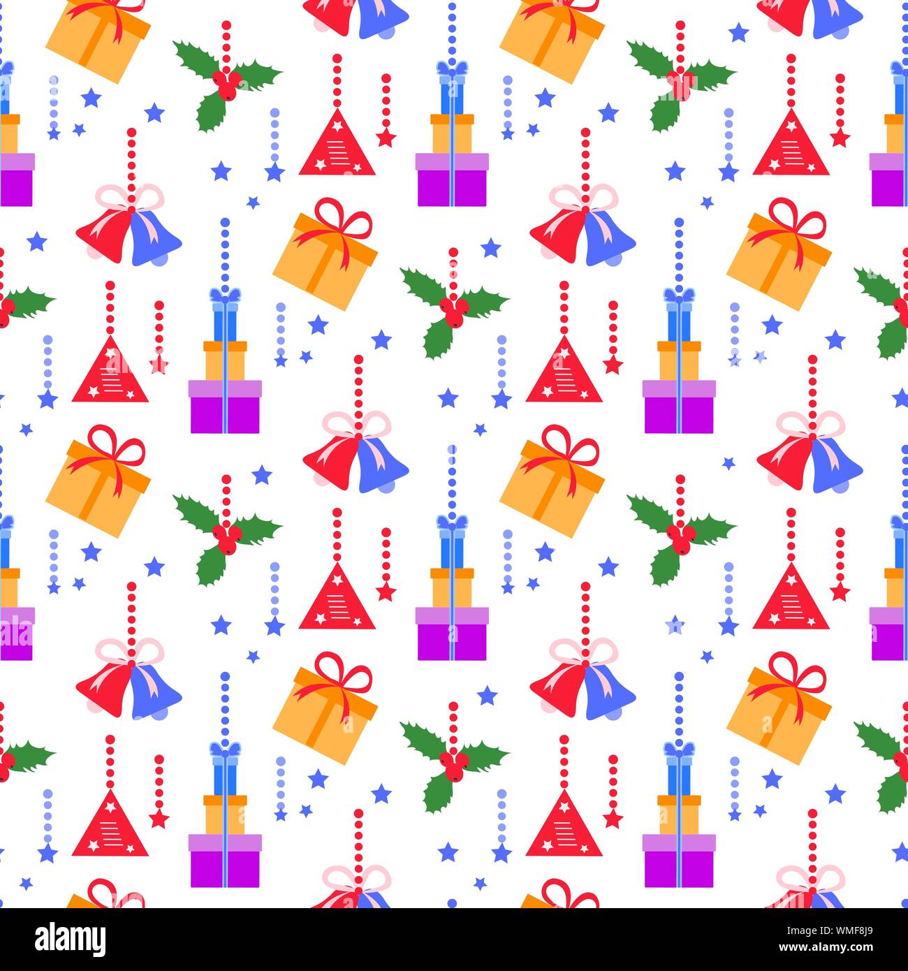 Wrapping gifts on decorated Stock Vector Images - Alamy