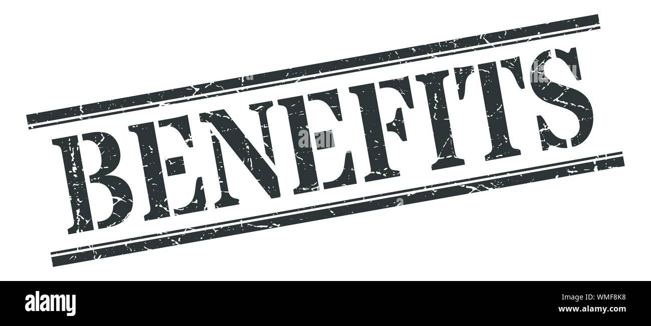 benefits stamp. benefits square grunge sign. benefits Stock Vector ...