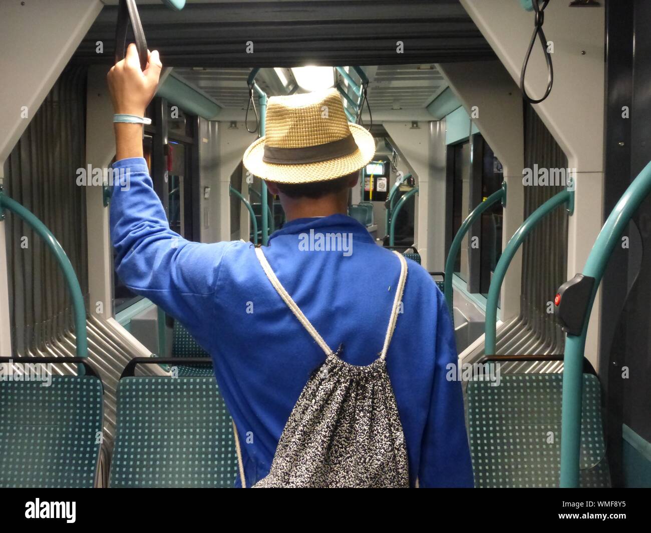 Man standing on train hi-res stock photography and images - Alamy
