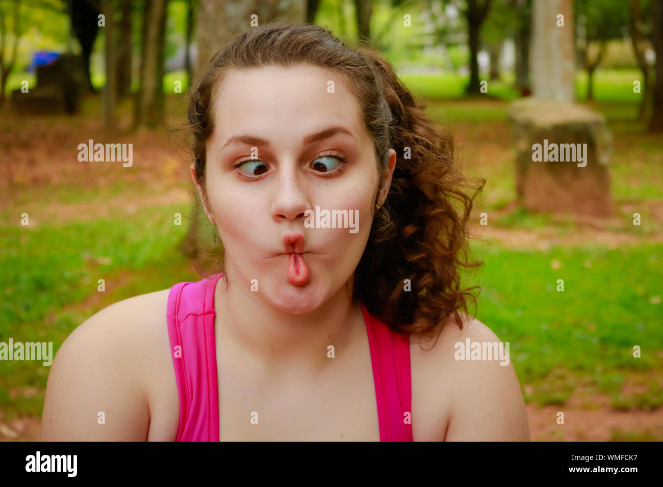 Funny face making a face hi-res stock photography and images - Alamy
