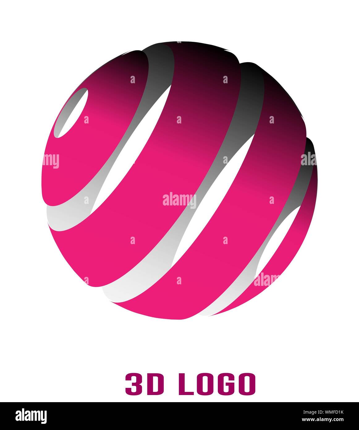 Set logo 3d abstract ball hi-res stock photography and images - Alamy