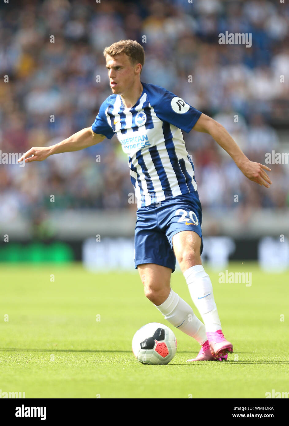 Brighton and Hove Albion's Solly March in action Stock Photo - Alamy