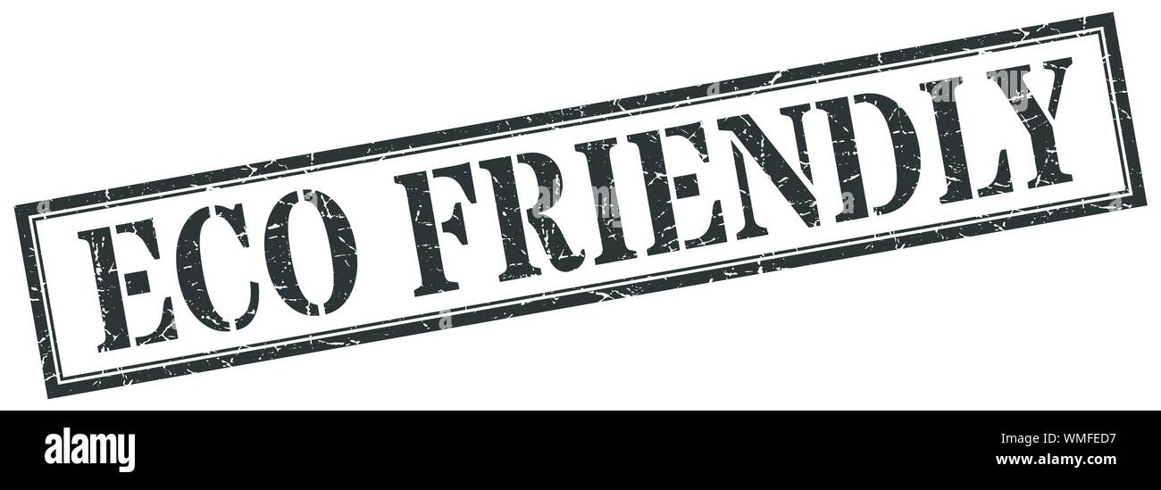 eco friendly stamp. eco friendly square grunge sign. eco friendly Stock ...