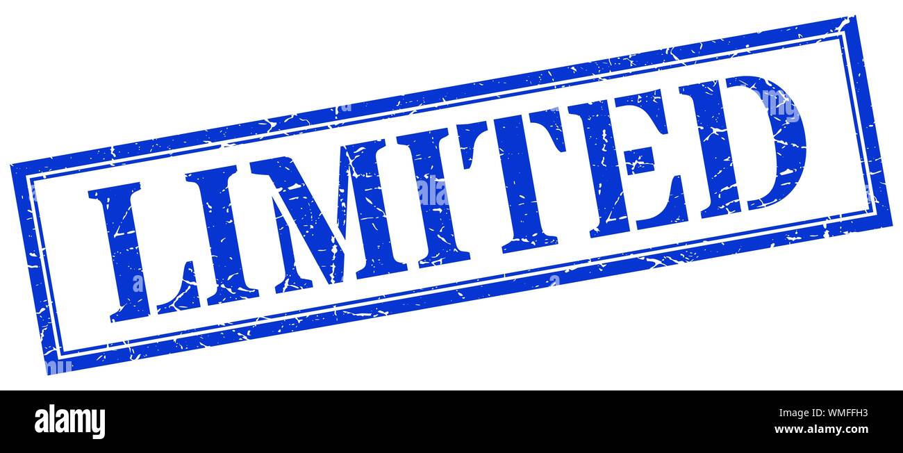 limited stamp. limited square grunge sign. limited Stock Vector Image ...
