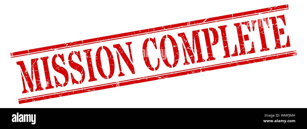 mission complete stamp. mission complete square grunge sign. mission ...