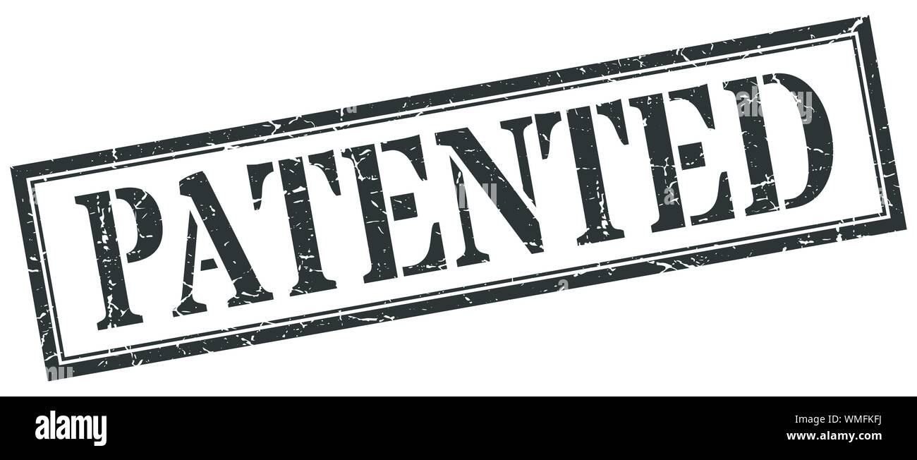 patented stamp. patented square grunge sign. patented Stock Vector ...