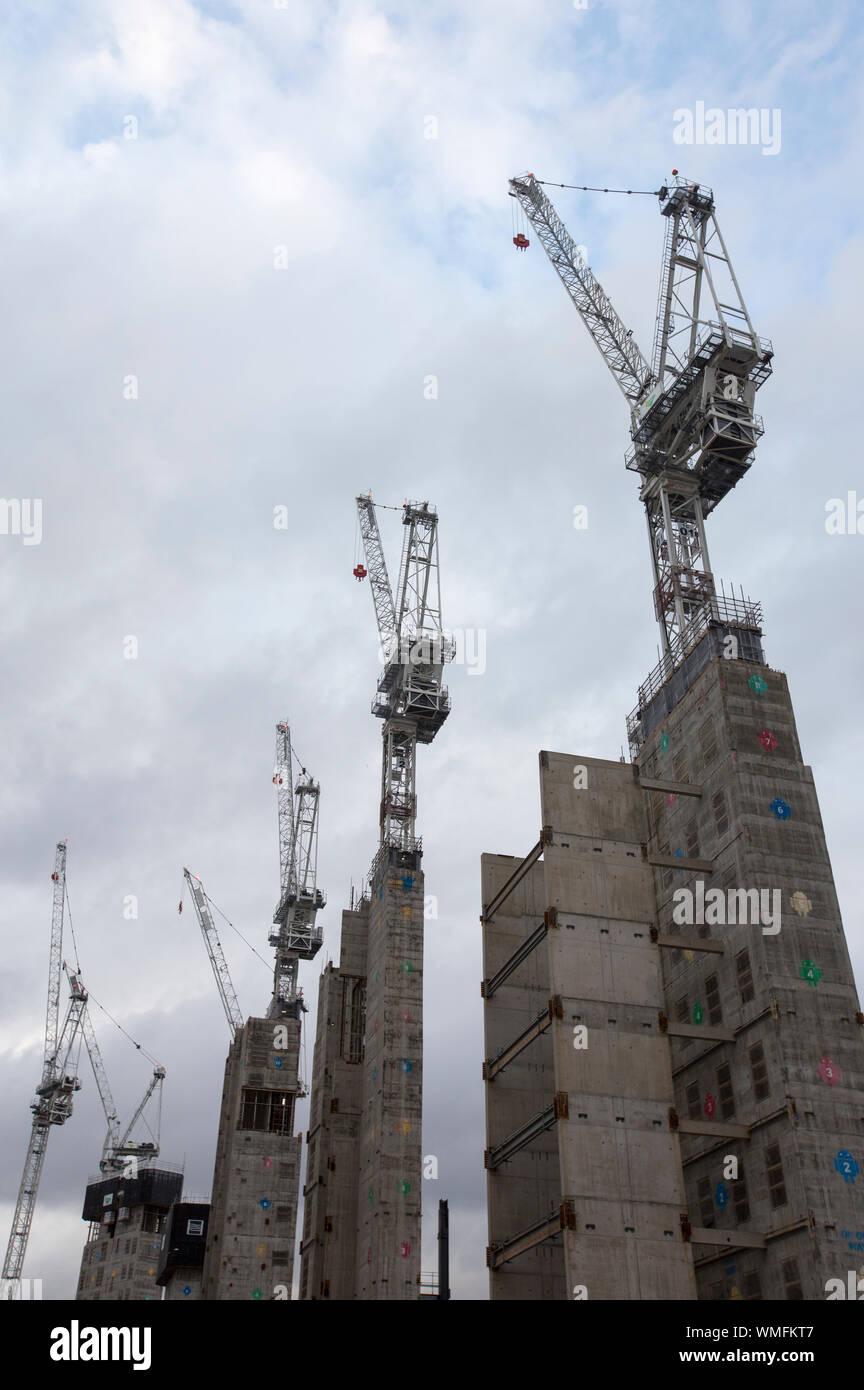 New tower blocks behind Kings Cross, London, UK Stock Photo - Alamy