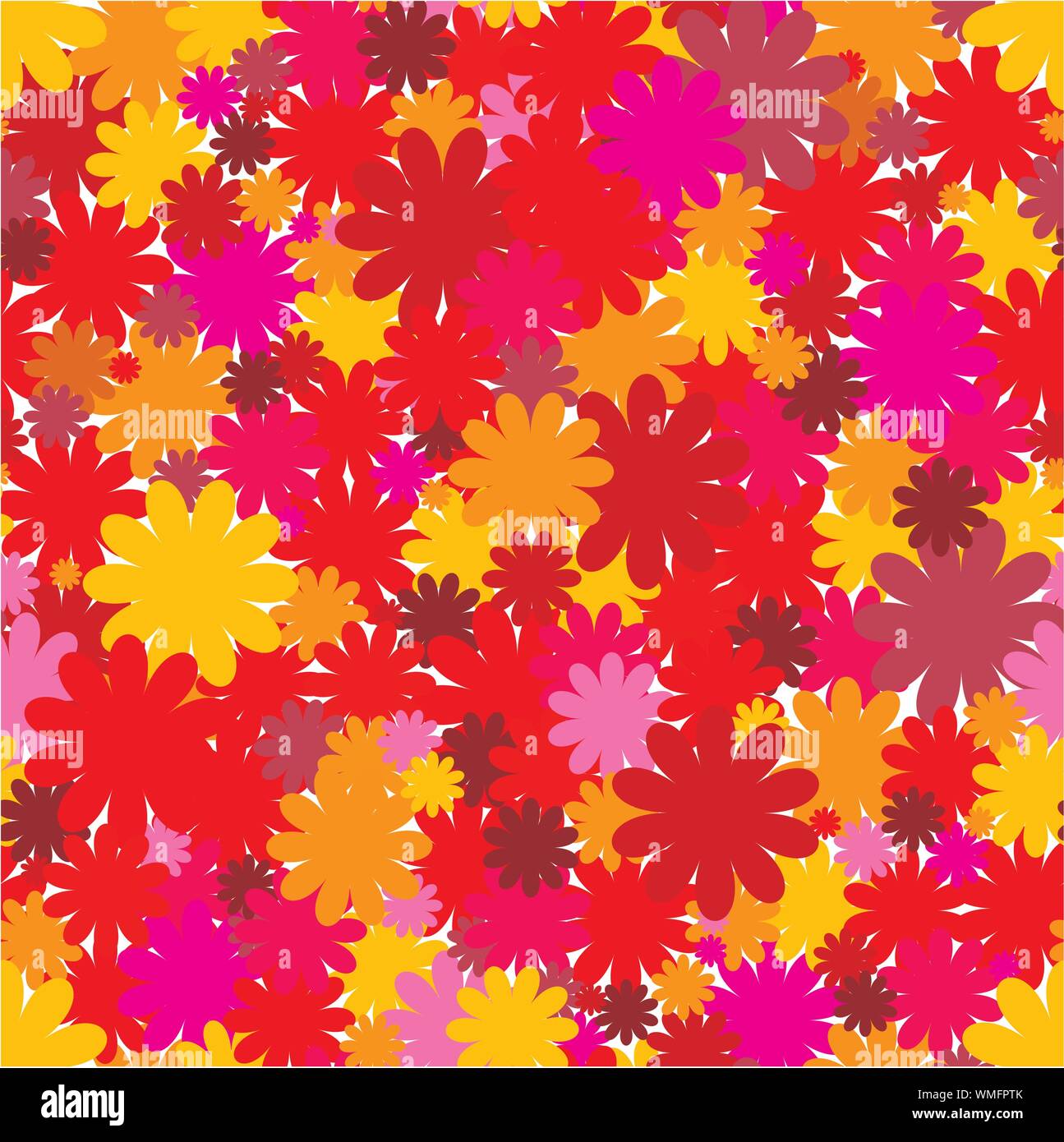 Floral seamless background, part 4. Vector illustration Stock Vector ...