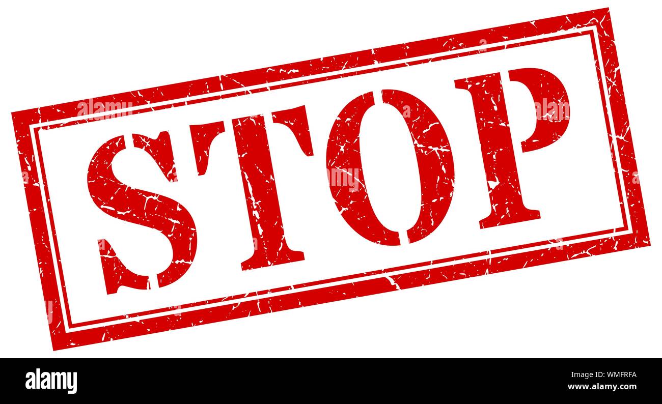 stop stamp. stop square grunge sign. stop Stock Vector Image & Art - Alamy