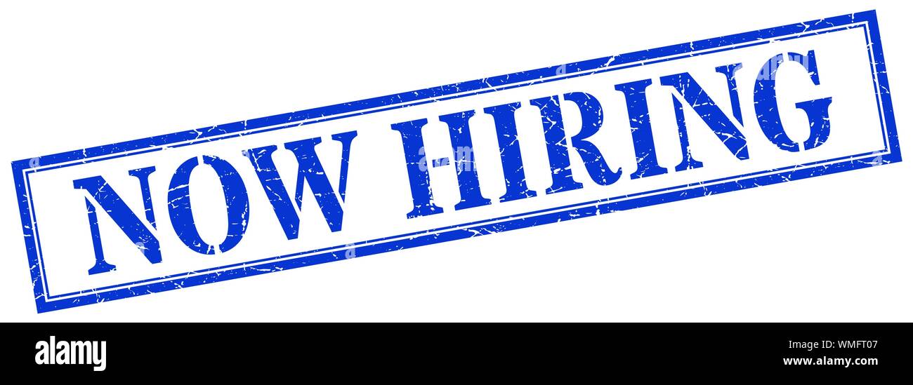 now hiring stamp. now hiring square grunge sign. now hiring Stock ...