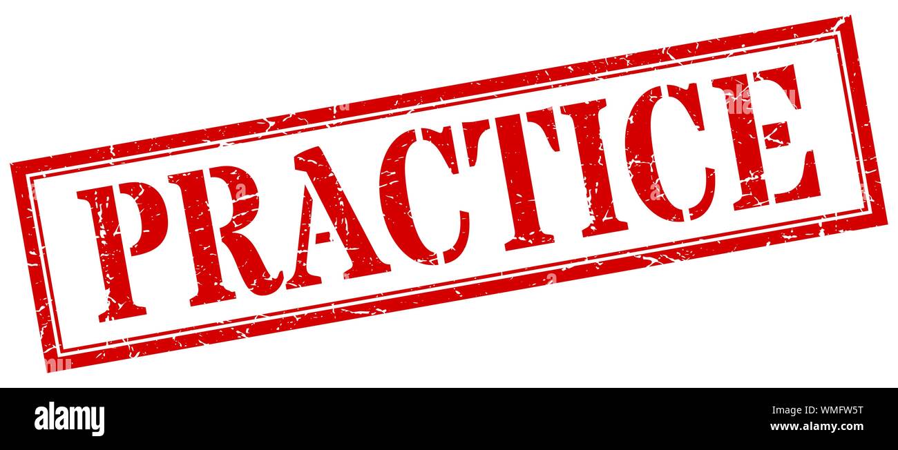 practice stamp. practice square grunge sign. practice Stock Vector ...