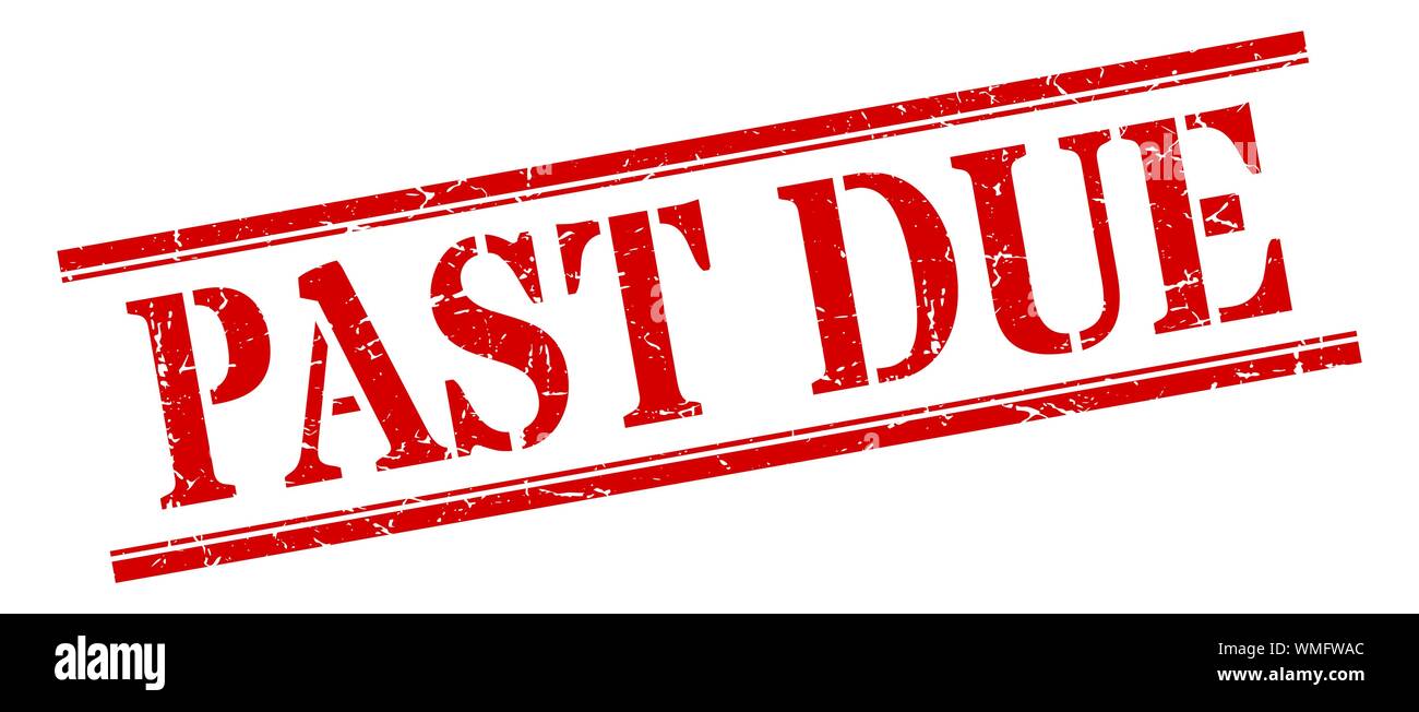 Past due red square hi-res stock photography and images - Alamy