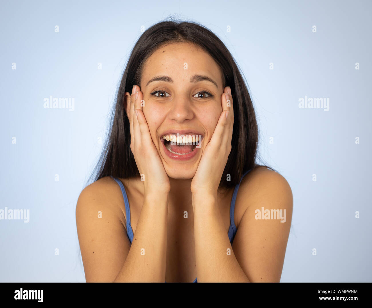 Excited teenager win hi-res stock photography and images - Alamy