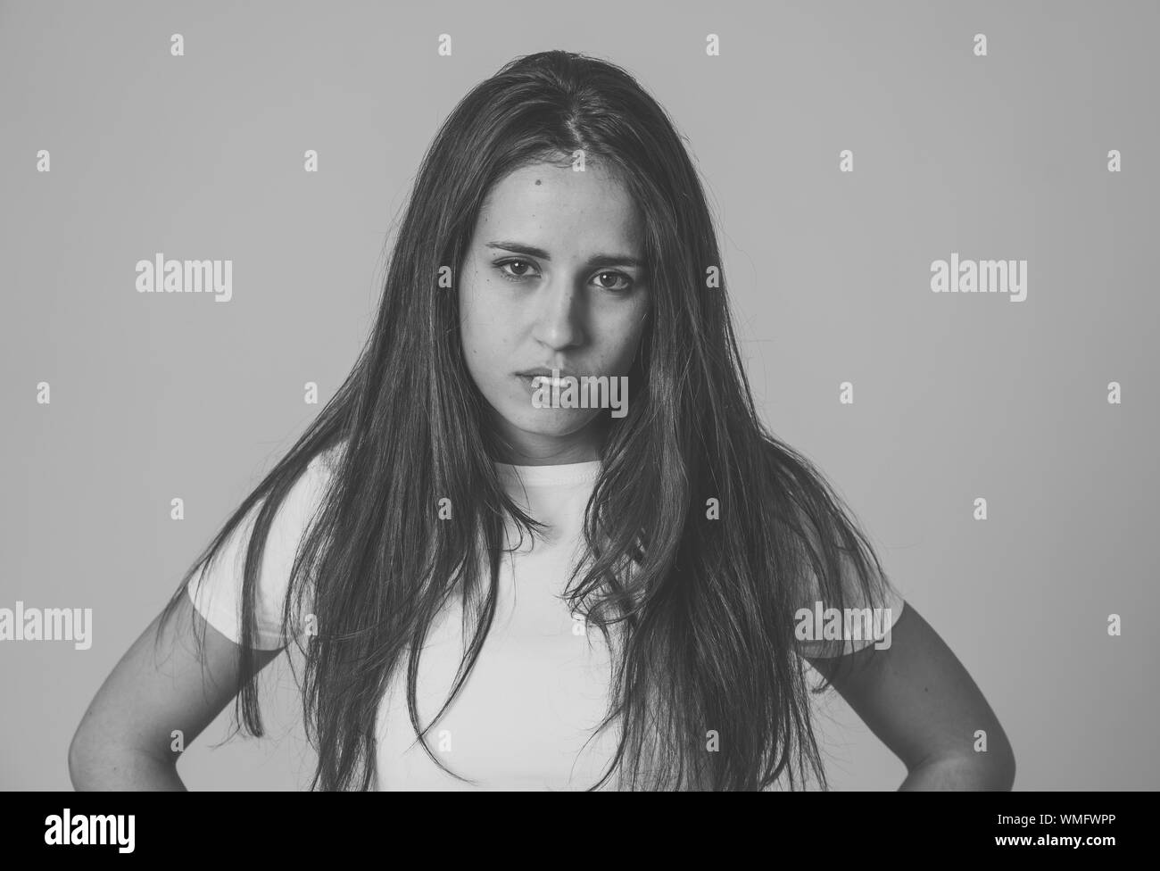 Angry woman shouting Black and White Stock Photos & Images - Alamy