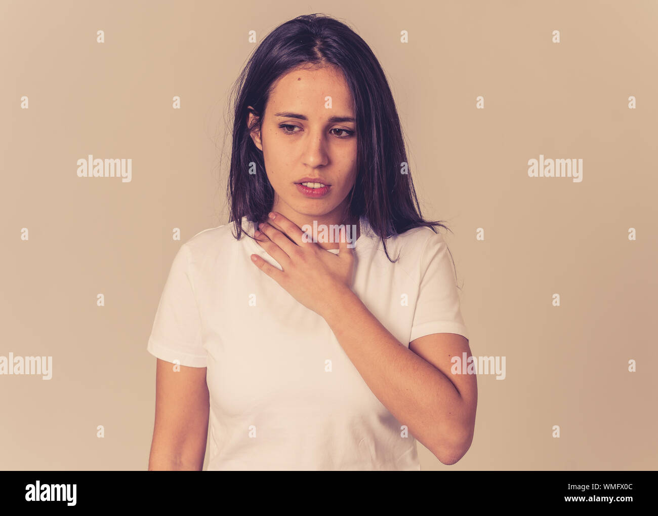 Sore throat head hi-res stock photography and images - Alamy