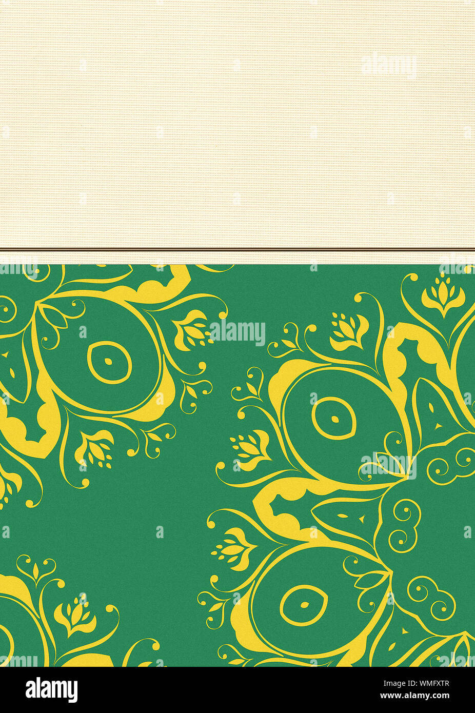 Vintage style invitation with floral patterns and paper texture Stock ...