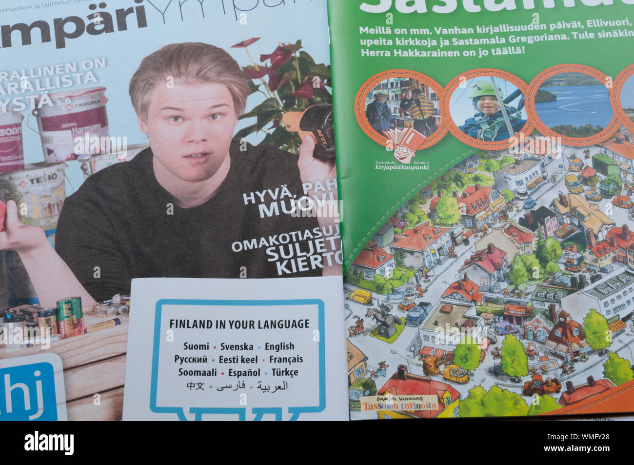 Finnish Language Newspapers Stock Photo - Alamy