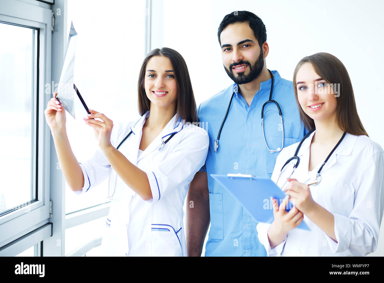 Health Care. Medical Team Working at the Hospital All Together. Doctor ...