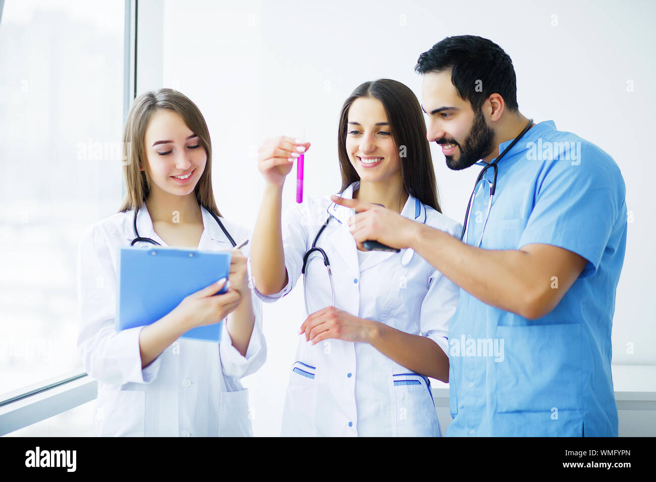 Health Care. Medical Team Working at the Hospital All Together. Doctor ...