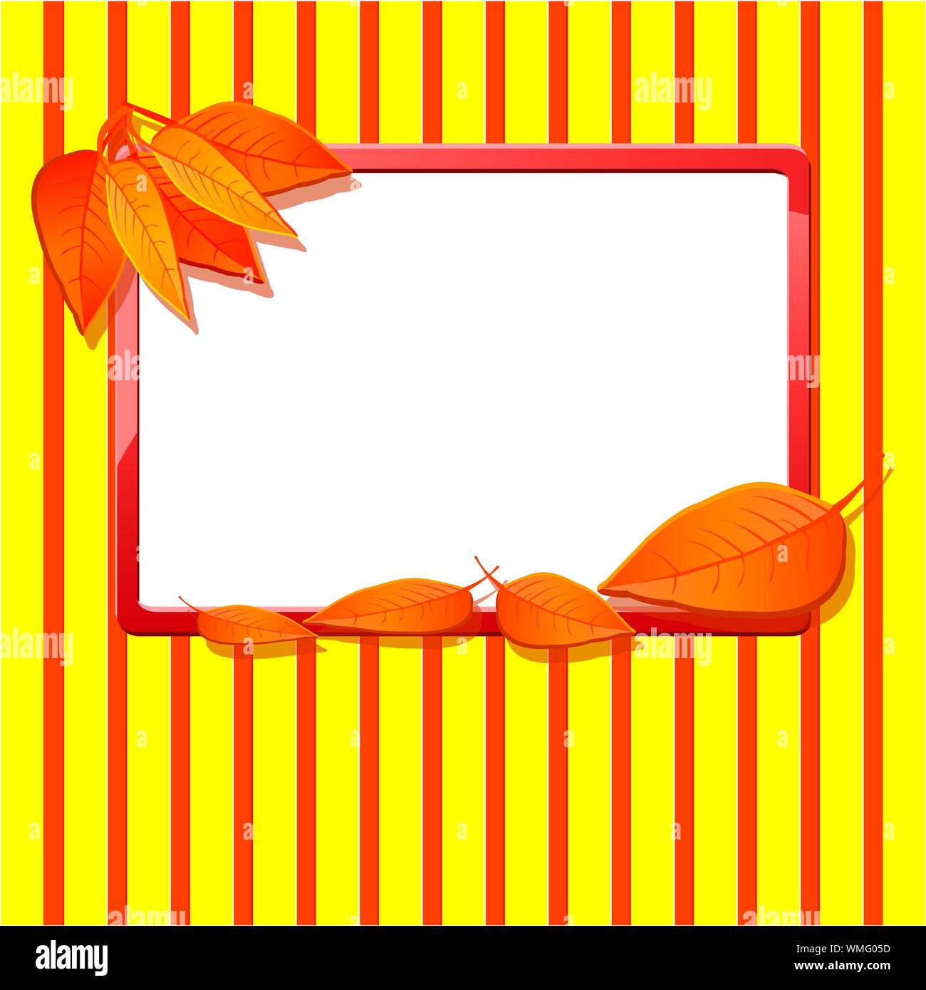 Autumn falling leaves yellow Stock Vector Images - Alamy