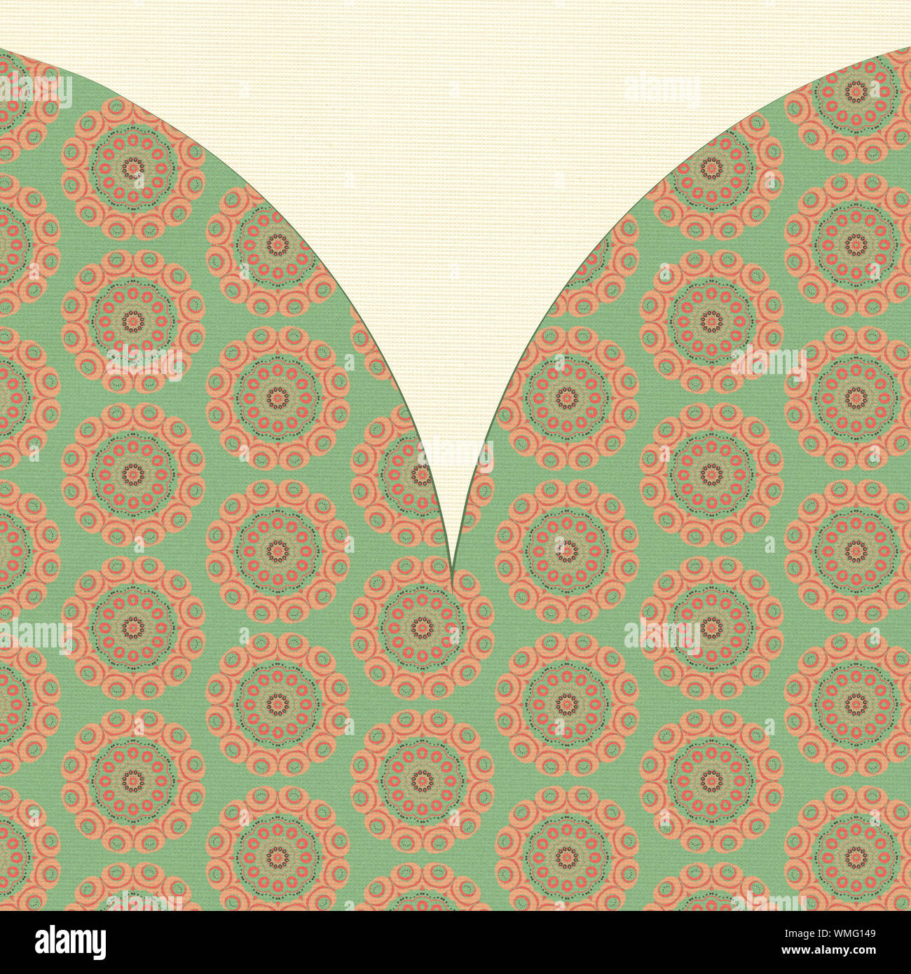 Vintage style invitation with floral patterns and paper texture Stock ...