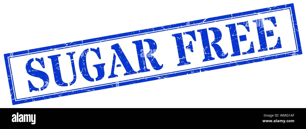 sugar free stamp. sugar free square grunge sign. sugar free Stock ...