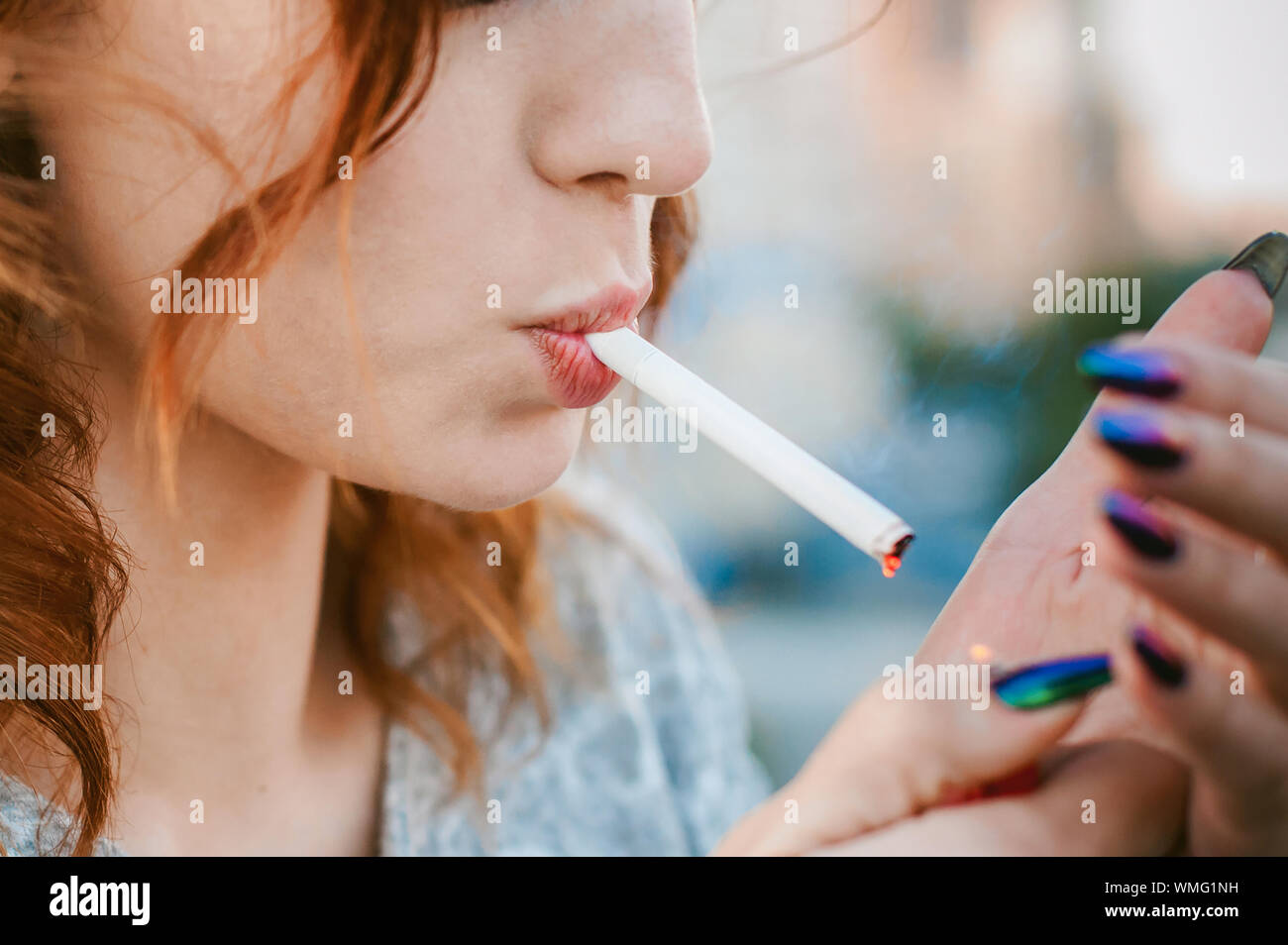 Woman burning hi-res stock photography and images - Alamy