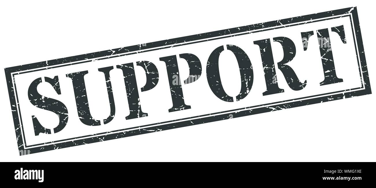 support stamp. support square grunge sign. support Stock Vector Image ...