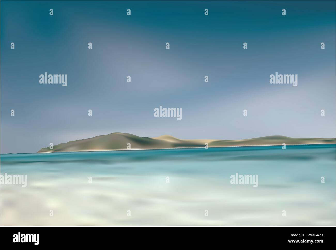 Beach And Island Stock Vector Image & Art - Alamy