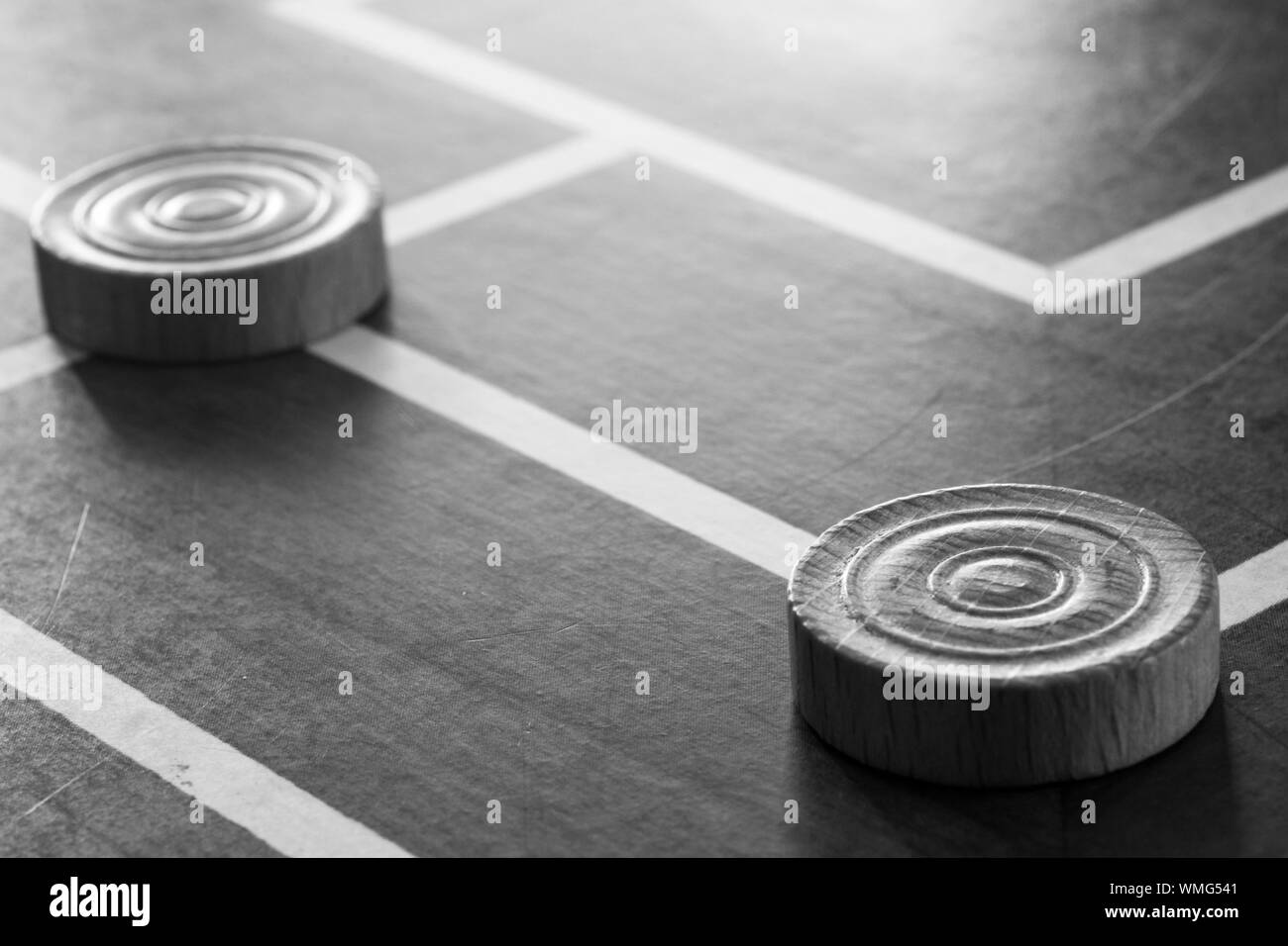Carrom game Black and White Stock Photos & Images - Alamy