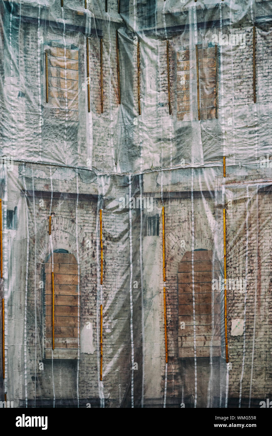 Damaged tarpaulin hi-res stock photography and images - Alamy