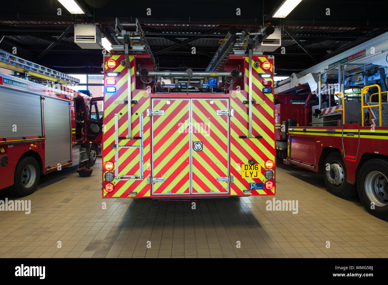 Fire engine in the UK Stock Photo - Alamy