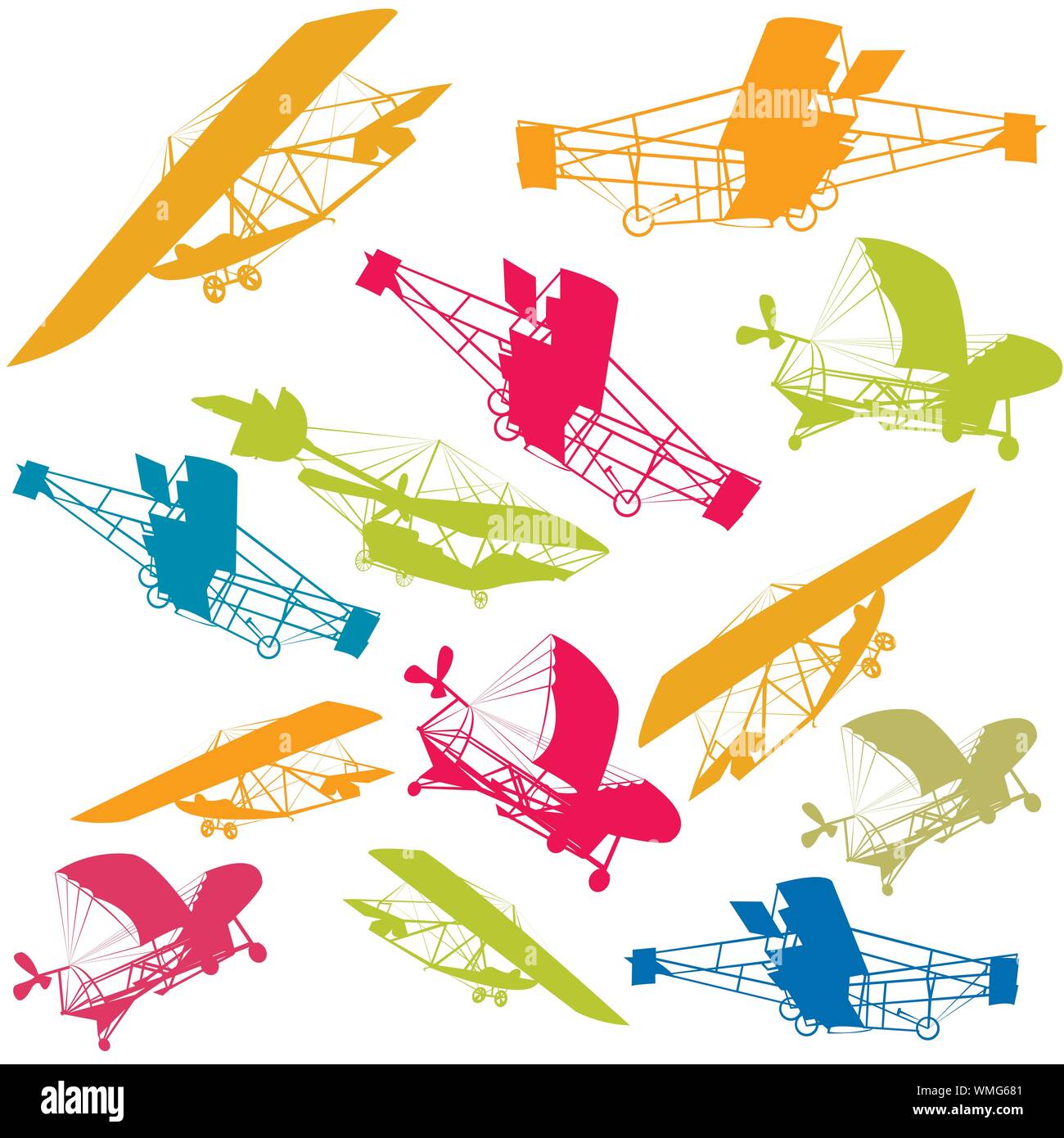 Glider flight Stock Vector Images - Alamy