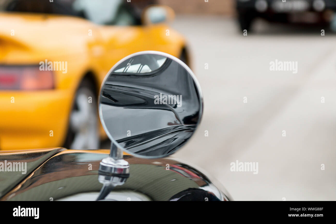 Reflection side view mirror vintage car hi-res stock photography and ...