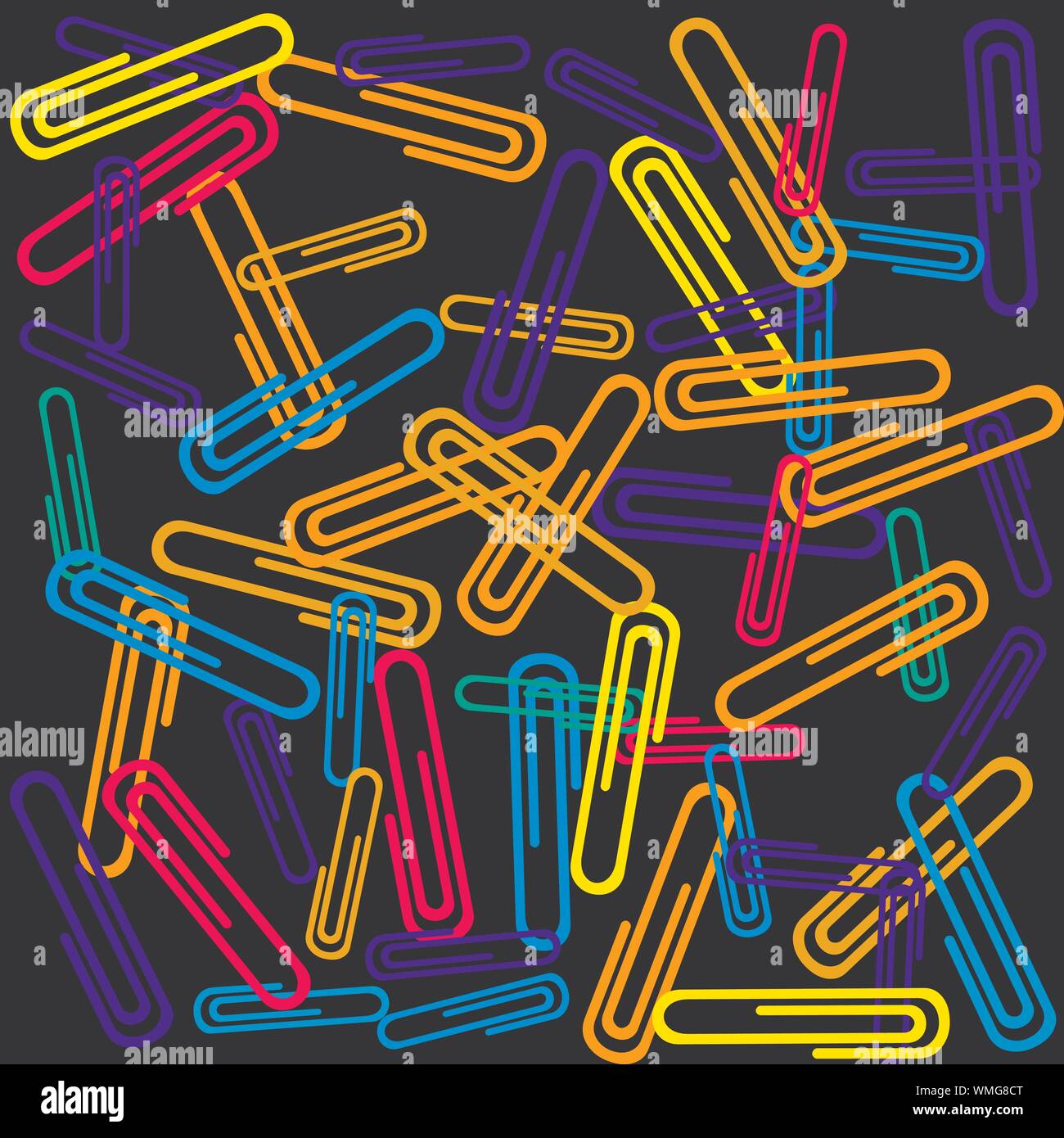 Paper clips background Stock Vector Image & Art - Alamy